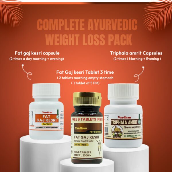 Complete Ayurvedic Weight Loss Pack | Natural Fat Burn & Detox Combo ...